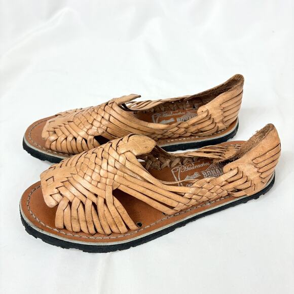 Bonanza | Shoes | Huaraches Shoes Sz 9 Bonanza Woven Leather Boho ...